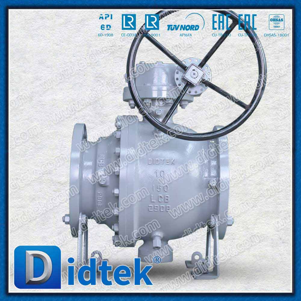 LCB Low Temperature Gearbox Fire Safe Trunnion Ball Valve - Didtek ...